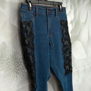 VENUS | Jeans | Venus Fashion Stretch Embroidered Edge Denim Jeans ...
